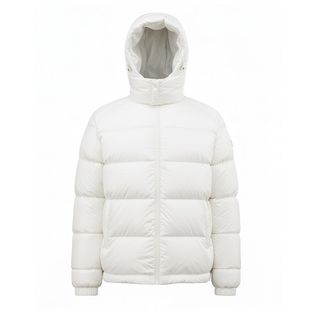 Wholesale Adult Shiny Bubble Jacket with Hood White | Bulk Packs of 12 ...